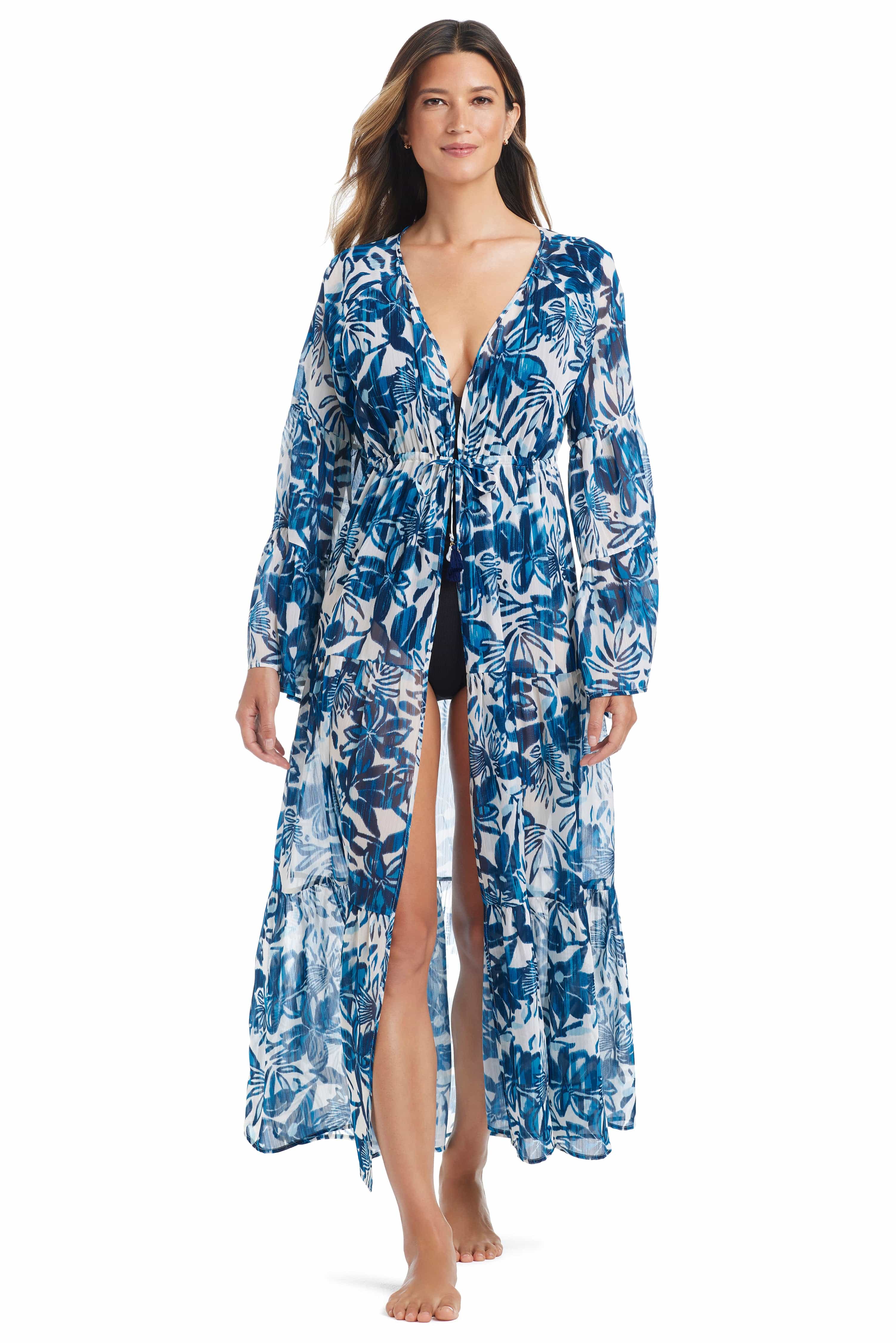 The Turning Tides Chiffon Long Dress | Bleu Rod Beattie