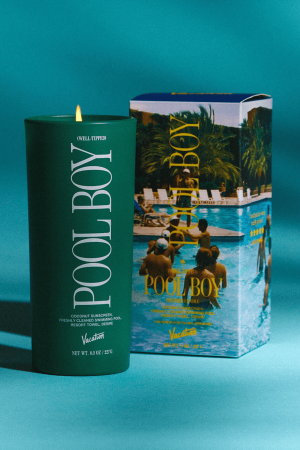 NEW! Vacation Well-Tipped Pool Boy Candle